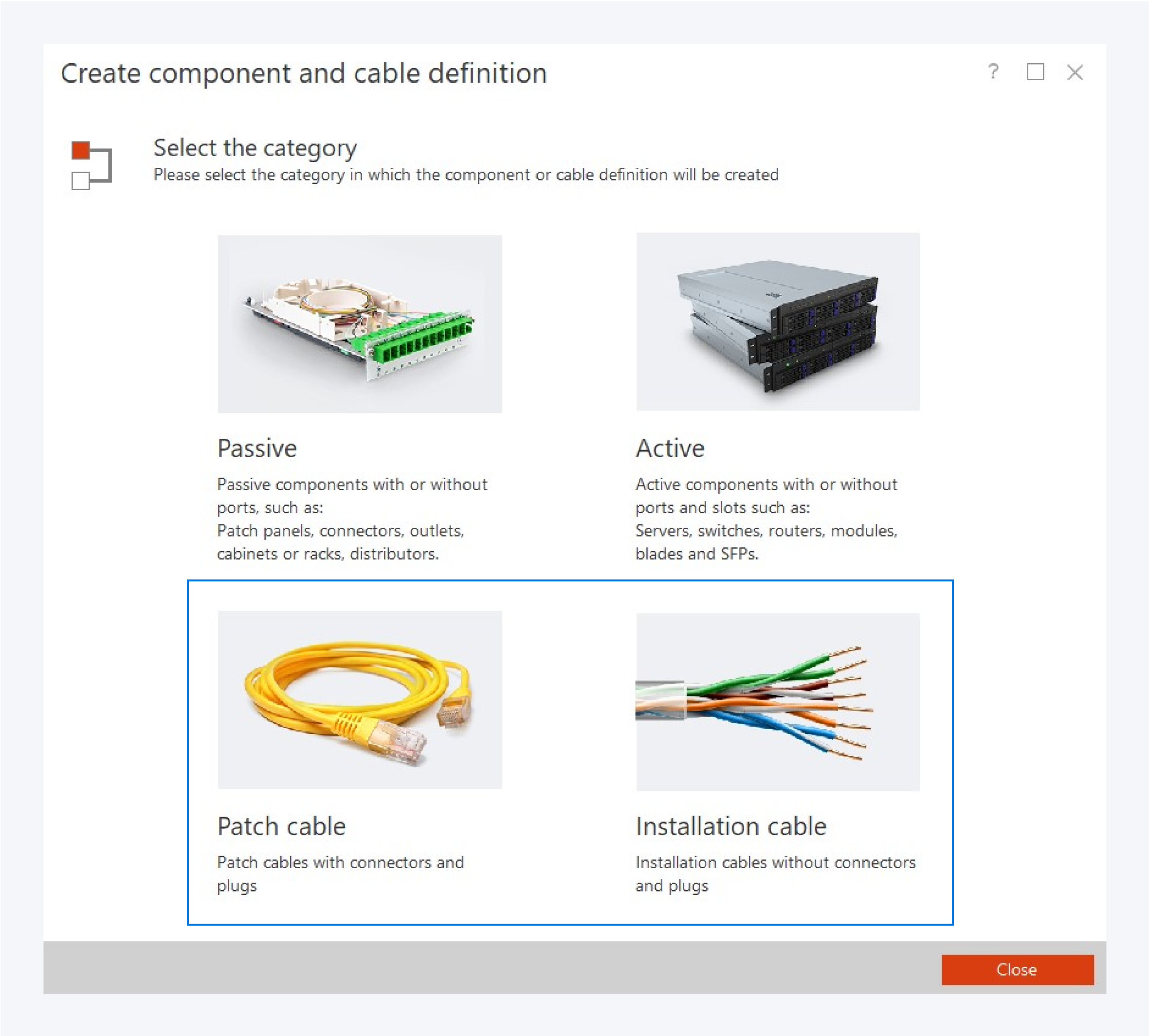 Create Cable Definitions